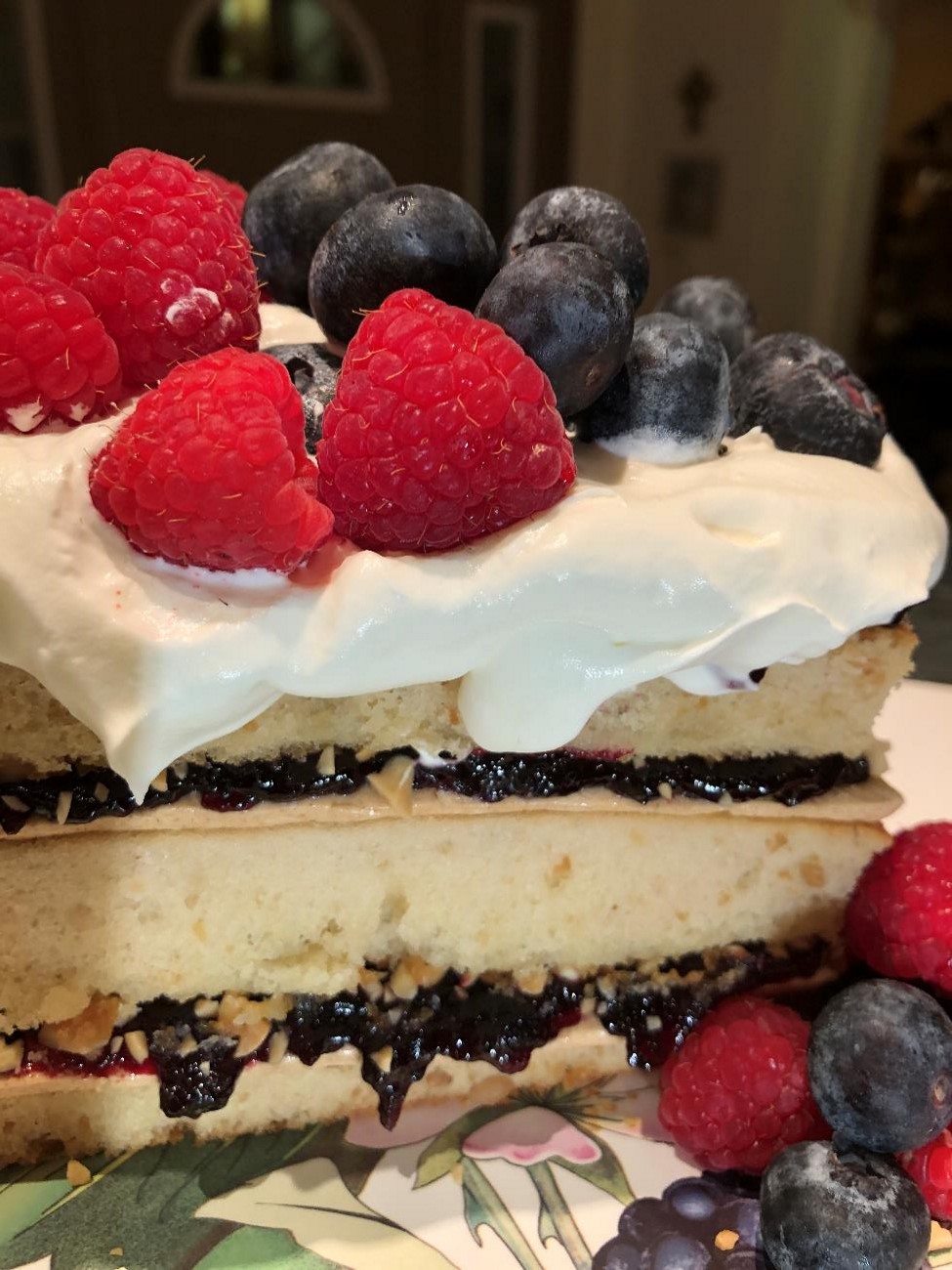 Fluffernutter Cake with Jam – Moss Berry Farm